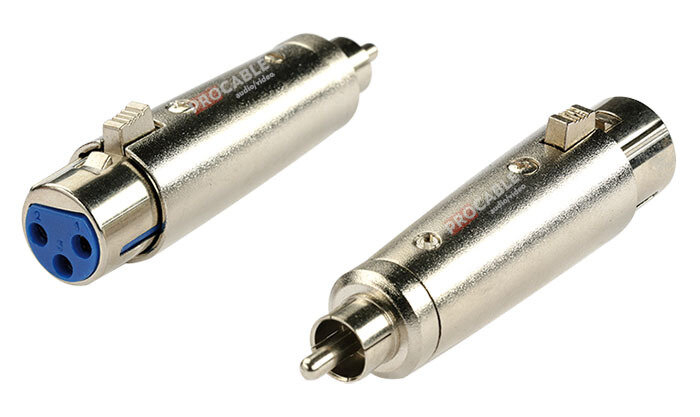 Переходник XLR (CANON) гнездо <--> RCA штекер