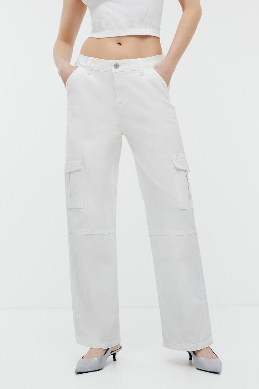 Джинсы карго B3024012 