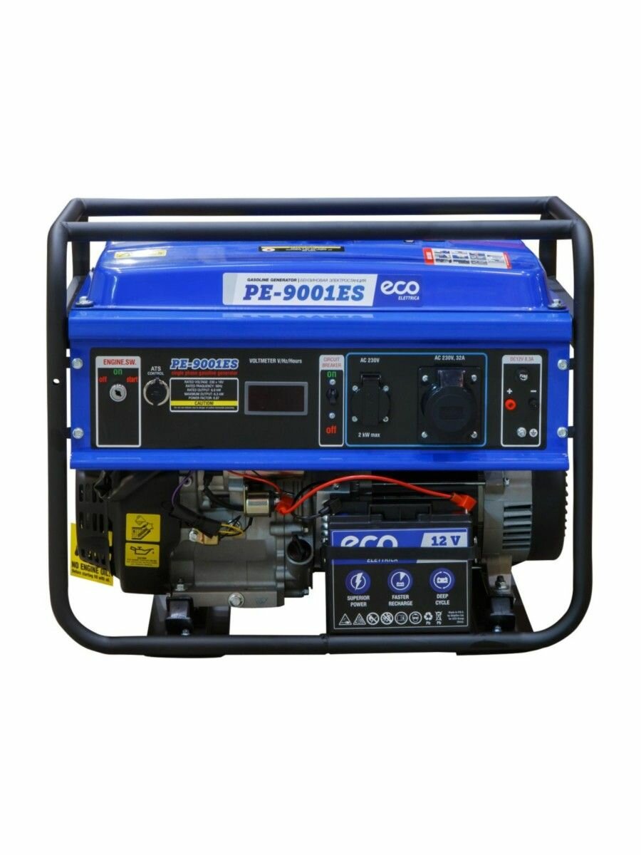 ECO Генератор бензиновый электростанция 6.5 кВт PE-9001ES