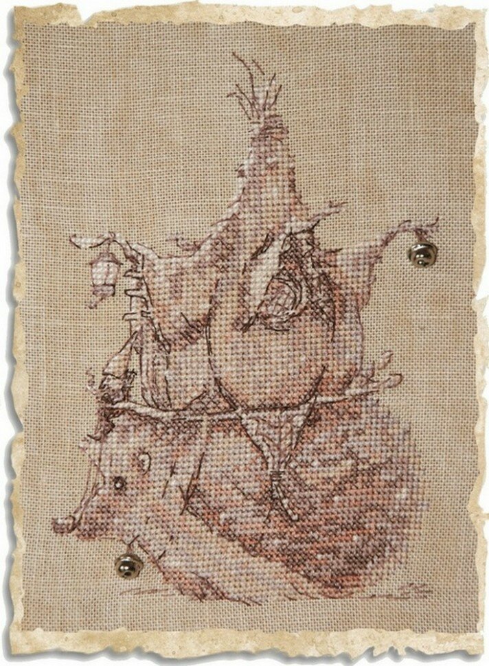 Набор для вышивания Nimue #75-M014 K Le Herisson (Ёж), Счетный крест, 11 x 15 см