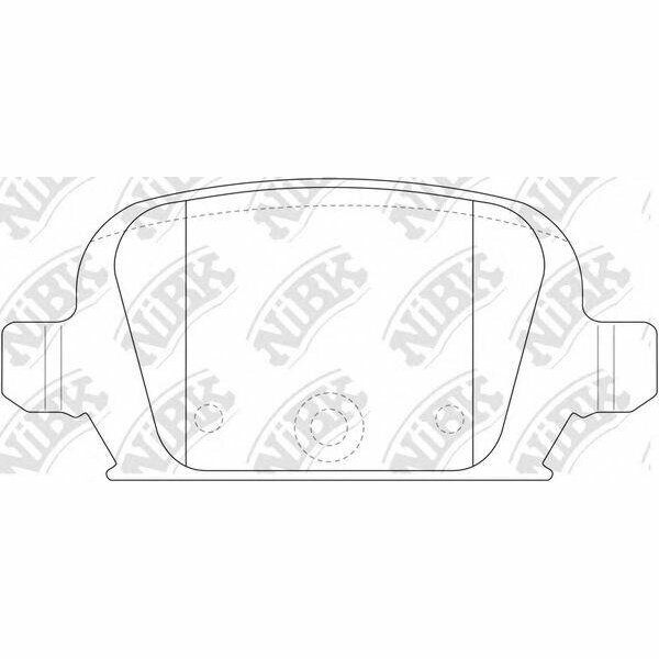 Колодки тормозные задние дисковые комплект Opel General Motors Vauxhall, NIBK PN0192 (1 шт.)