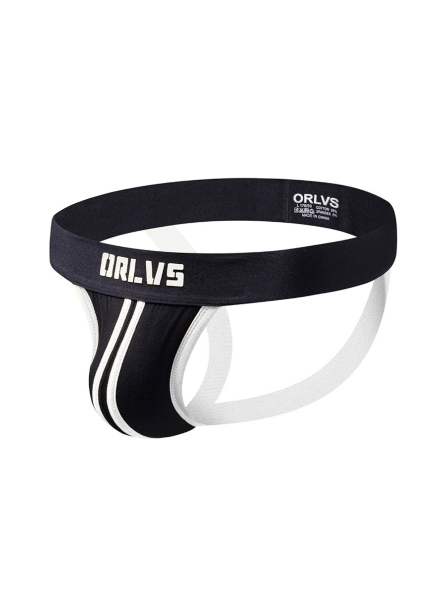 Мужские трусы джоки черные с белой окантовкой ORLVS OR166-1 XL (50)