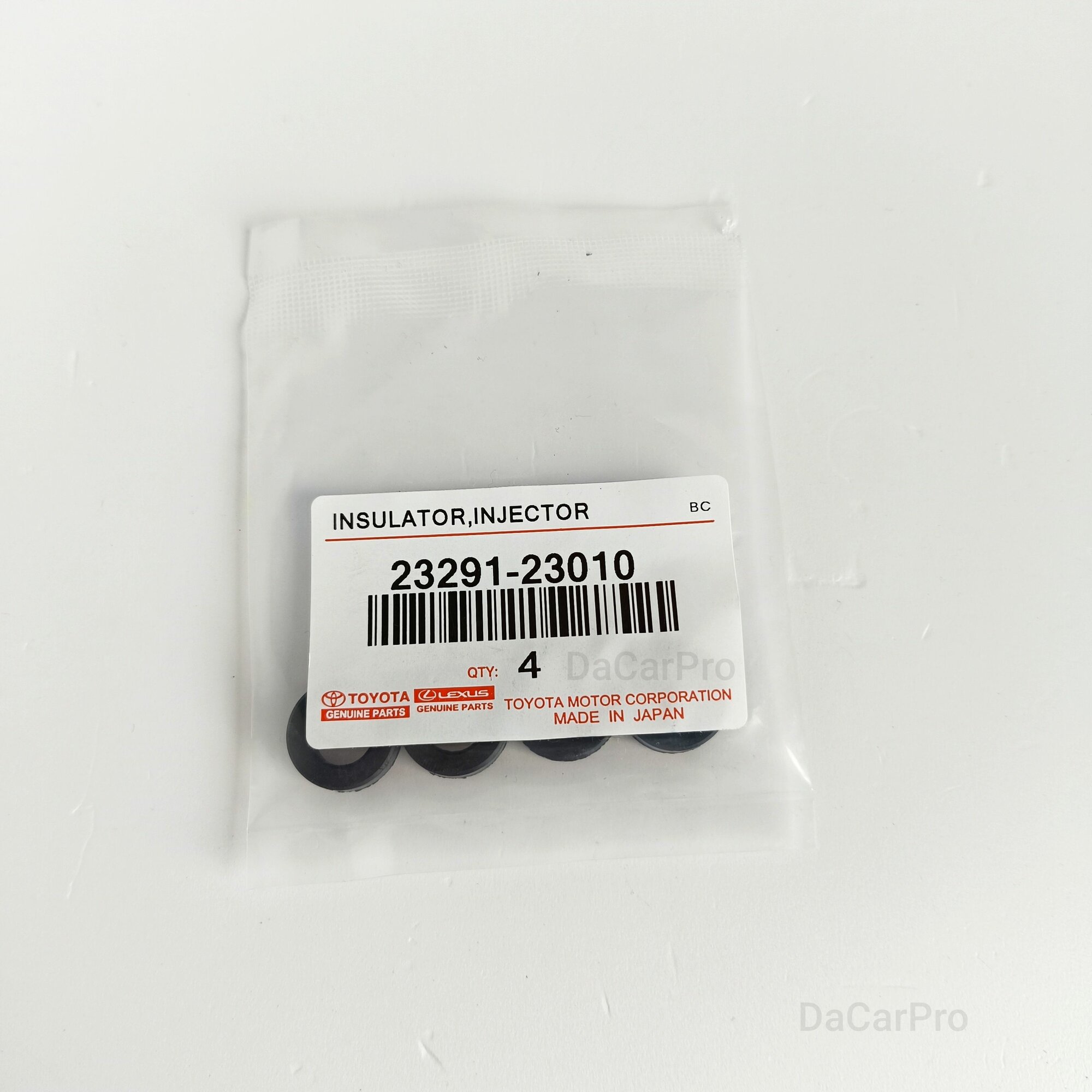 Прокладка форсунки 4 шт. 2329123010 Toyota Camry, Corolla, RAV4 / Lexus ES, GS, LS и др.