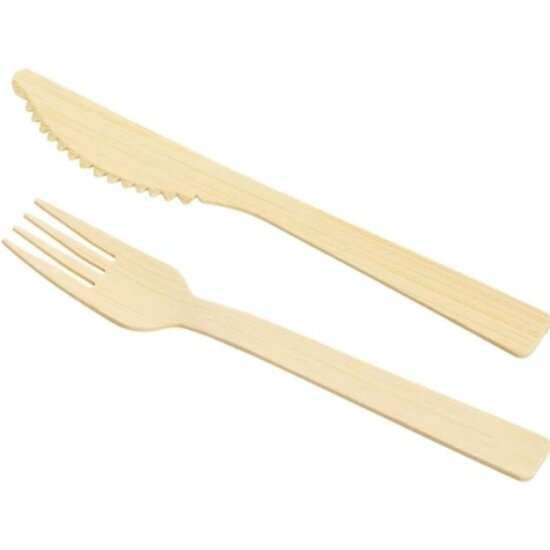 Набор столовых приборов Tescoma PARTY TIME (707250,00), бамбук, многоразовые, 6 + 6 шт.