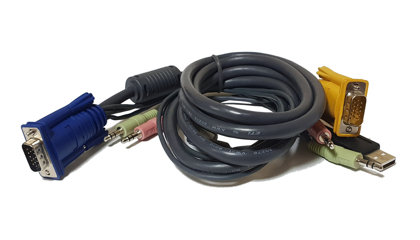 Кабель HP KVM Cable - USB with Audio 1,8m 371729-B21