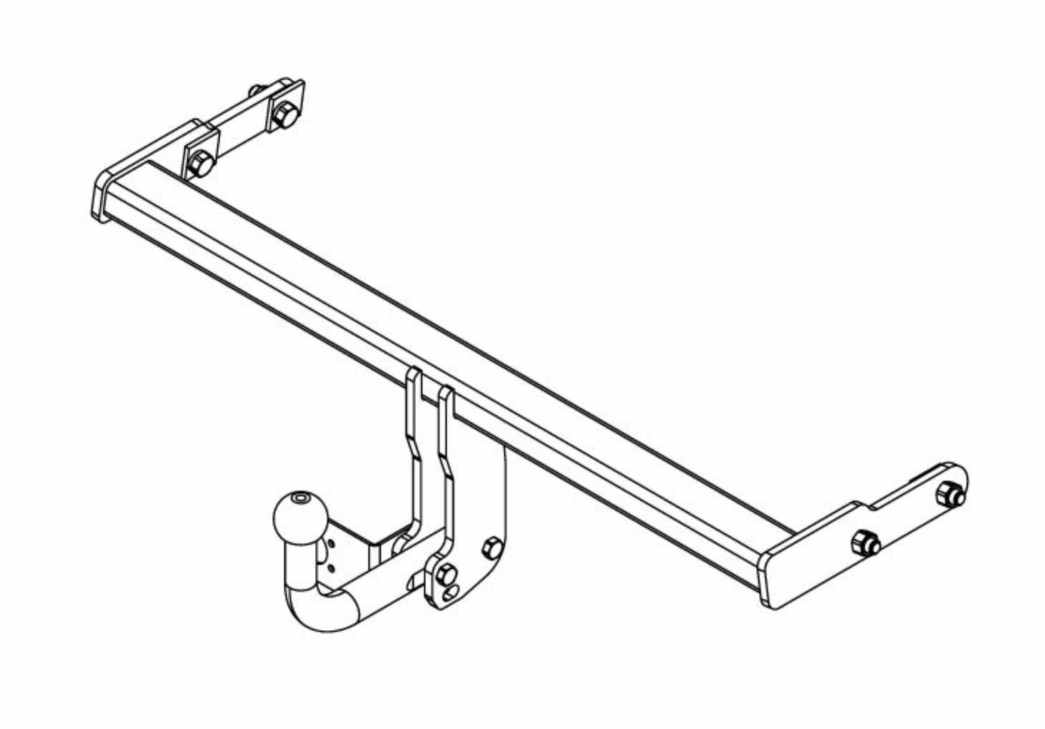 Фаркоп AvtoS для VOLVO S60 / V60 (08.2010- / 11.2010-) с универсальной электрикой Smart(блок) и сертификатом в комплекте, арт.(VL 05+smart)
