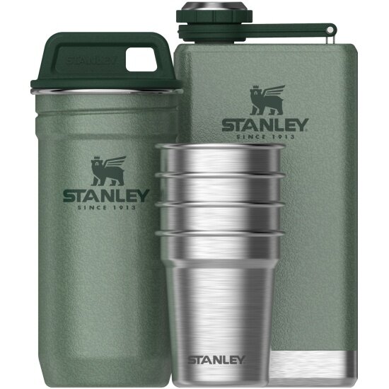 Набор стопок и фляга Stanley Adventure 59ML и фляга 0,23L зеленый, 10-01883-058