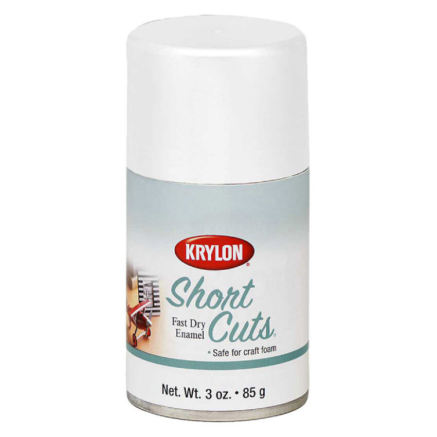 Универсальная краска Krylon Short Cuts, белая матовая, 85 гр