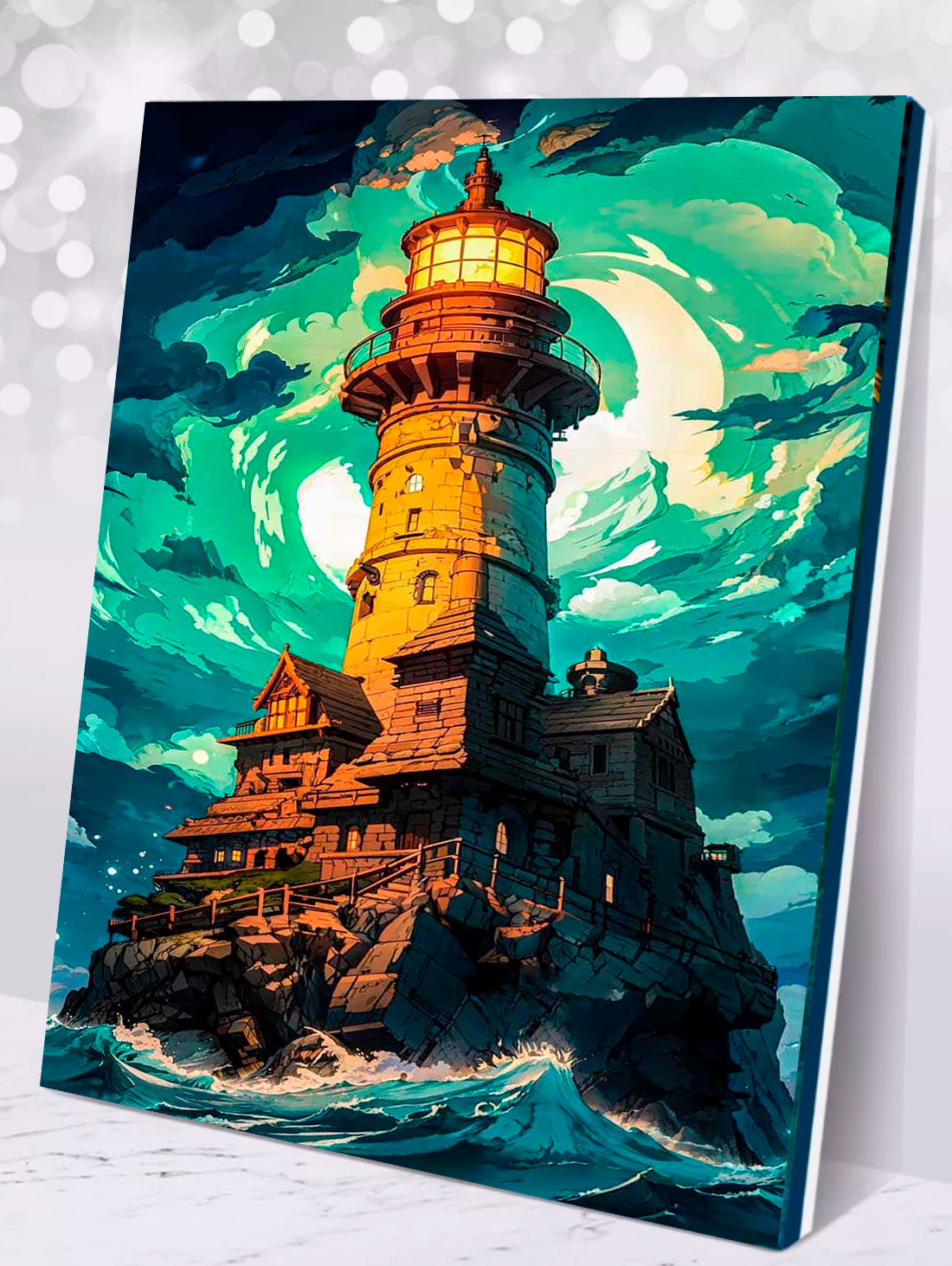 Картина по номерам "Маяк" 40х50 см, хлопковый холст на подрамнике, акрил, АртТойс