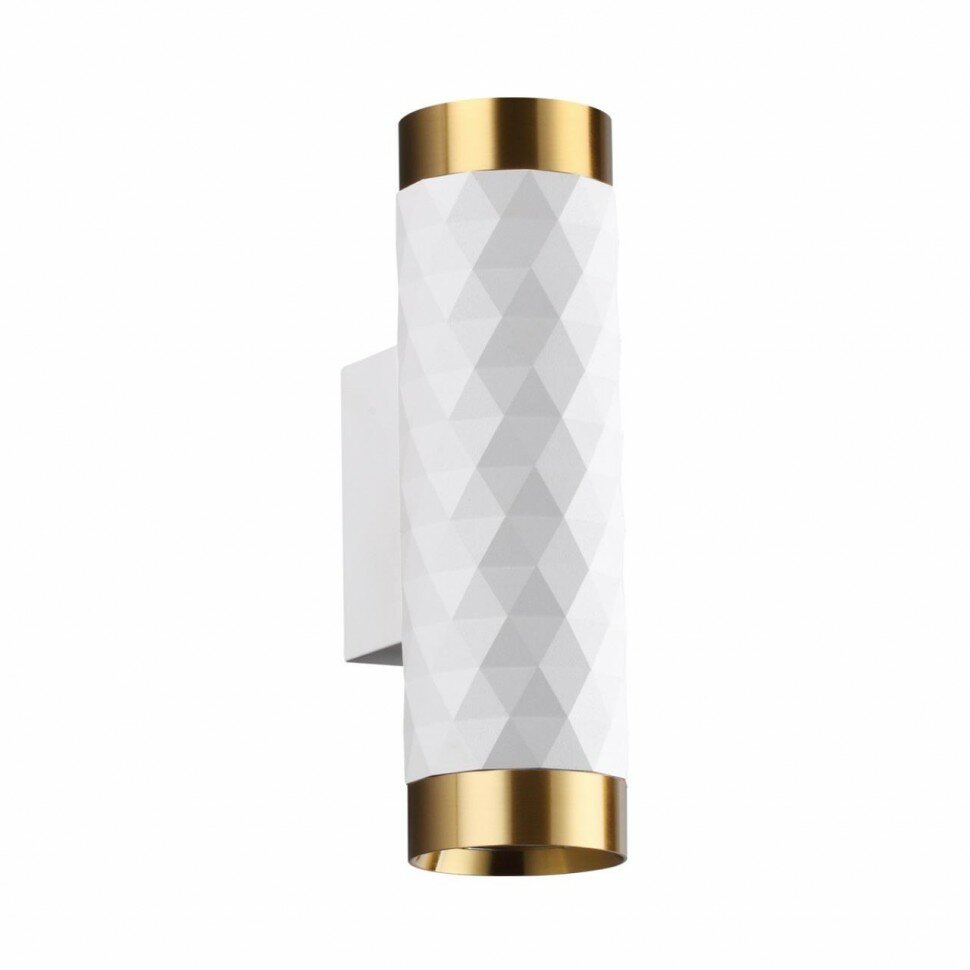 Odeon Light 4286/2W HIGHTECH ODL22 403 белый/золотистый/металл Настенный светильник IP20 LED GU10 max 2*10W AD ASTRUM