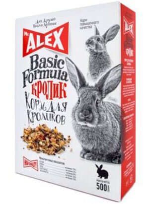 Mr.Alex Корм для кроликов "Кролик" Basic, 500г 0.5 кг