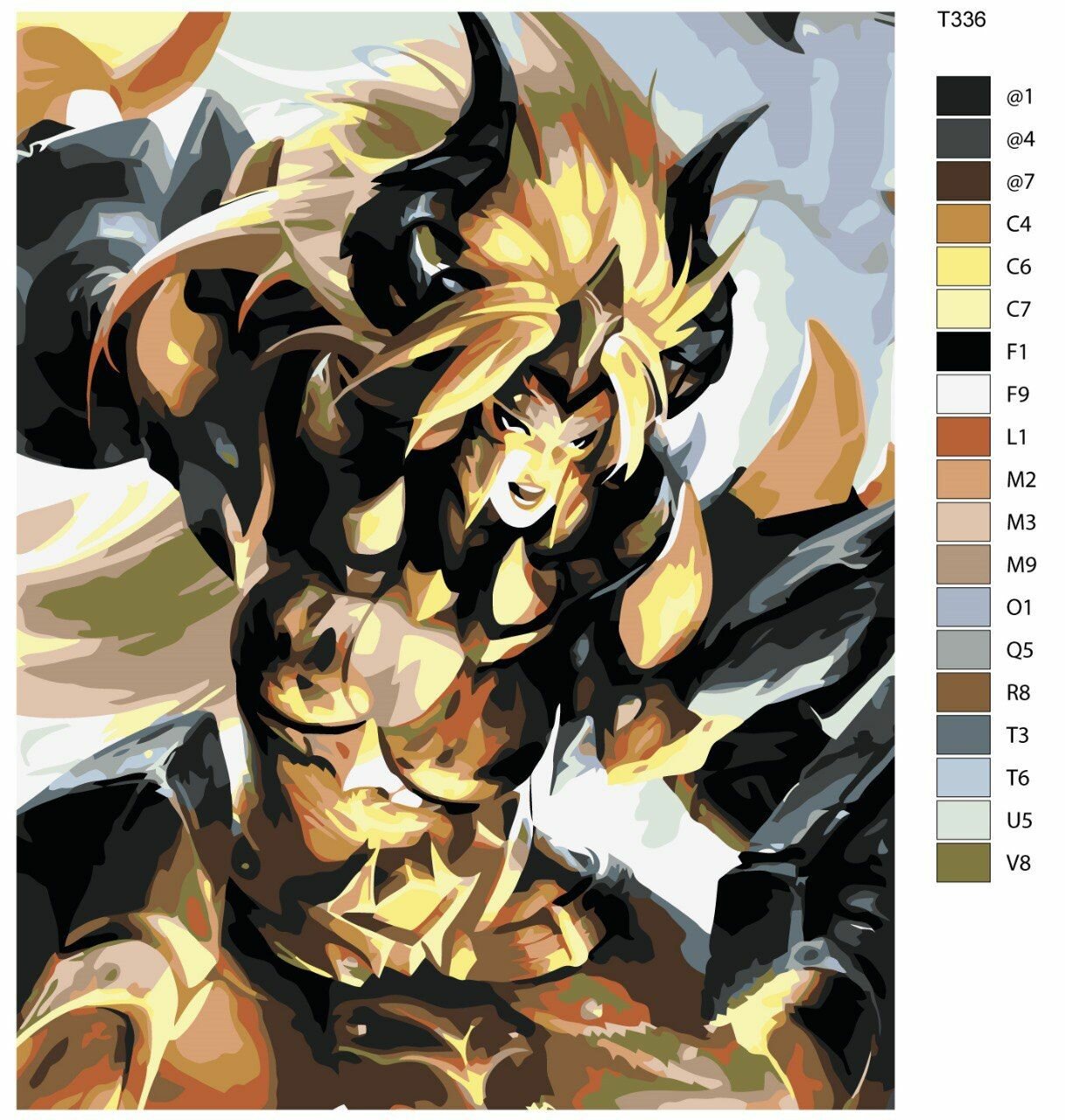 Картина по номерам Т336 "Mobile Legends: маша" 40Х50