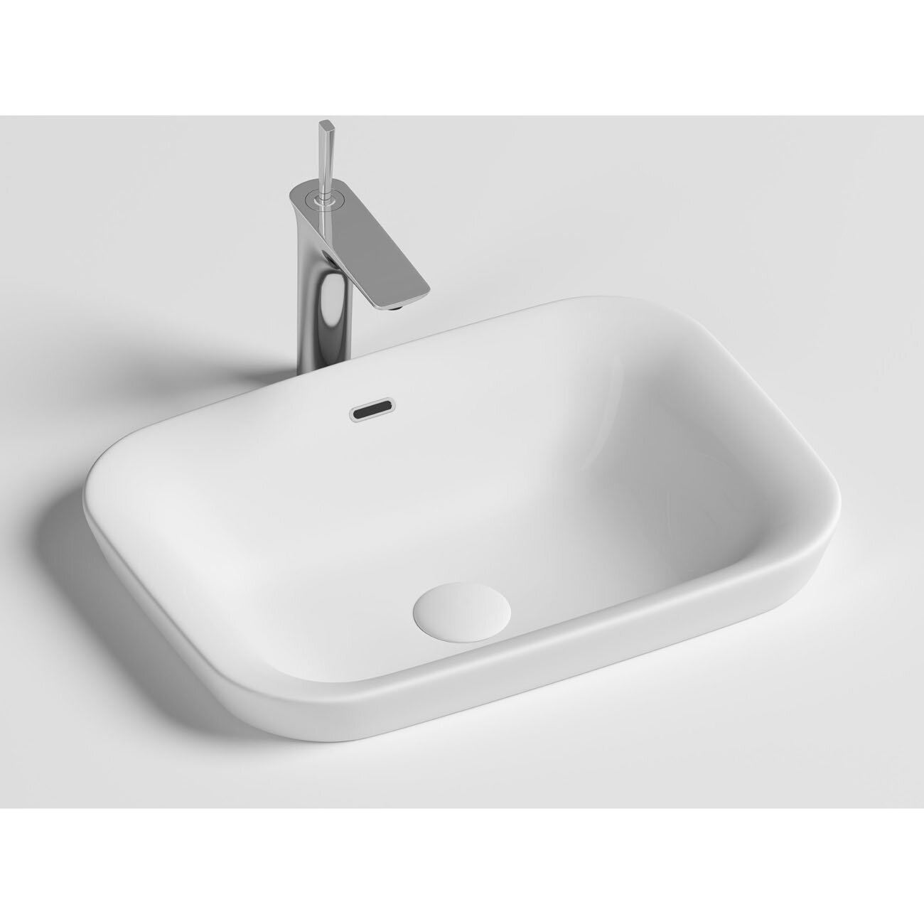 Раковина Ceramicanova Element встраиваемая сверху 150х580х400 мм CN6041 Белый