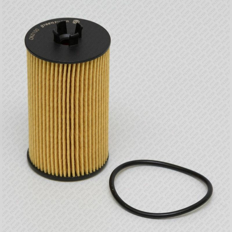 Фильтр масляный (картридж) GREEN FILTER OK0100 для OPEL, CHEVROLET, ALFA ROMEO