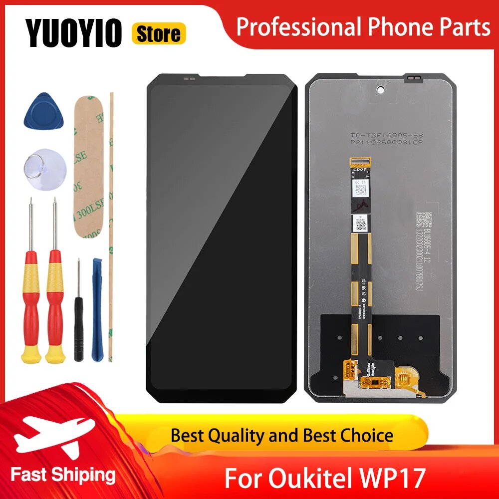 Новый оригинальный ЖК-дисплей с сенсорным экраном 6,78 дюйма для OUKITEL WP17, дигитайзер телефона в сборе, ремонт и замена деталей