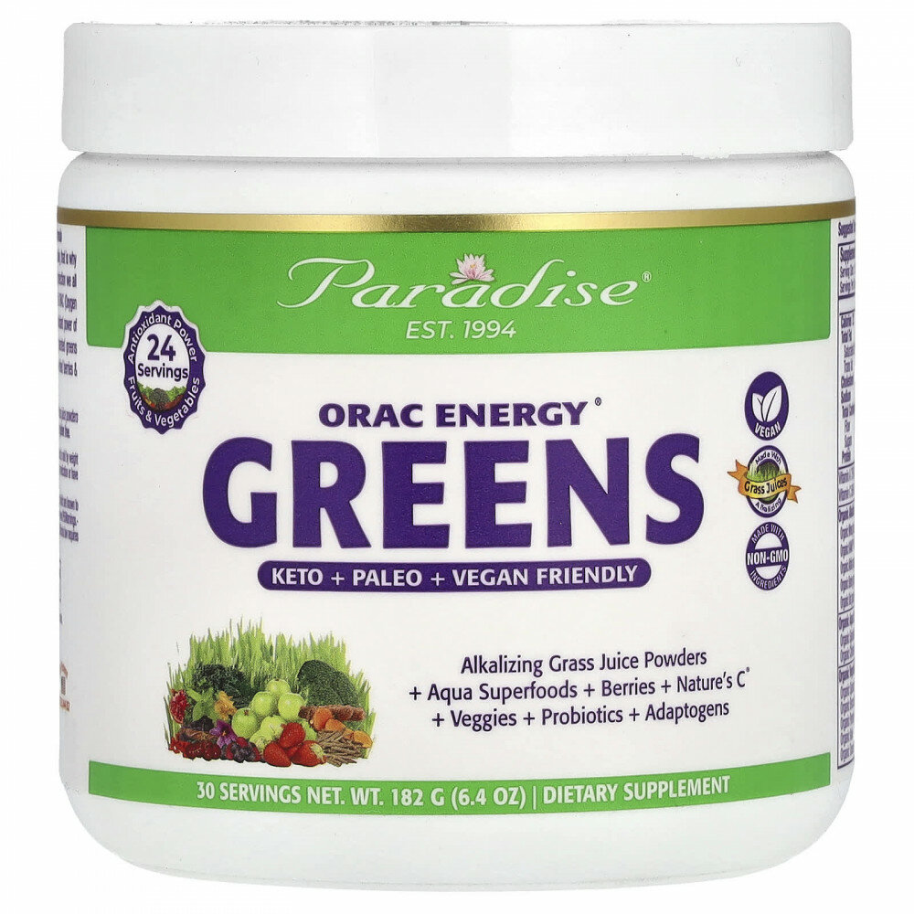 Paradise Herbs, ORAC Energy® Greens, 182 г (6,4 унции)