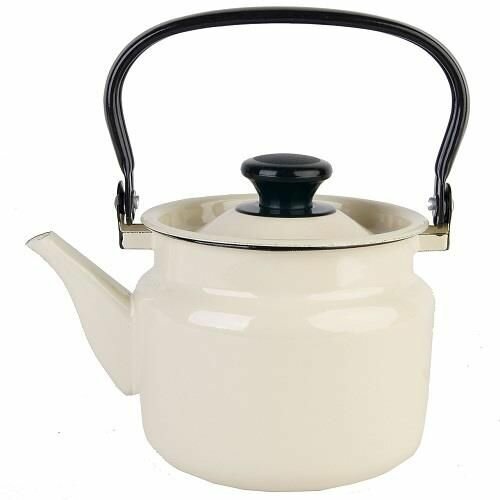 Чайник эмалированный "Слоновая кость" 2л, Керчь