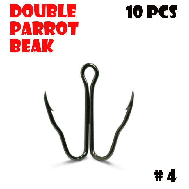Двойник Vido-Craft VD-086 BN Черный никель (Double Parrot Beak) #4