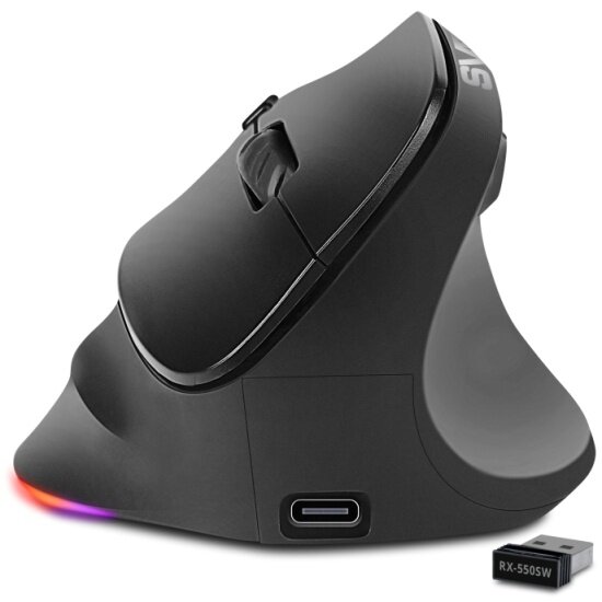 Мышь Sven RX-550SW чёрная (SV-018054)