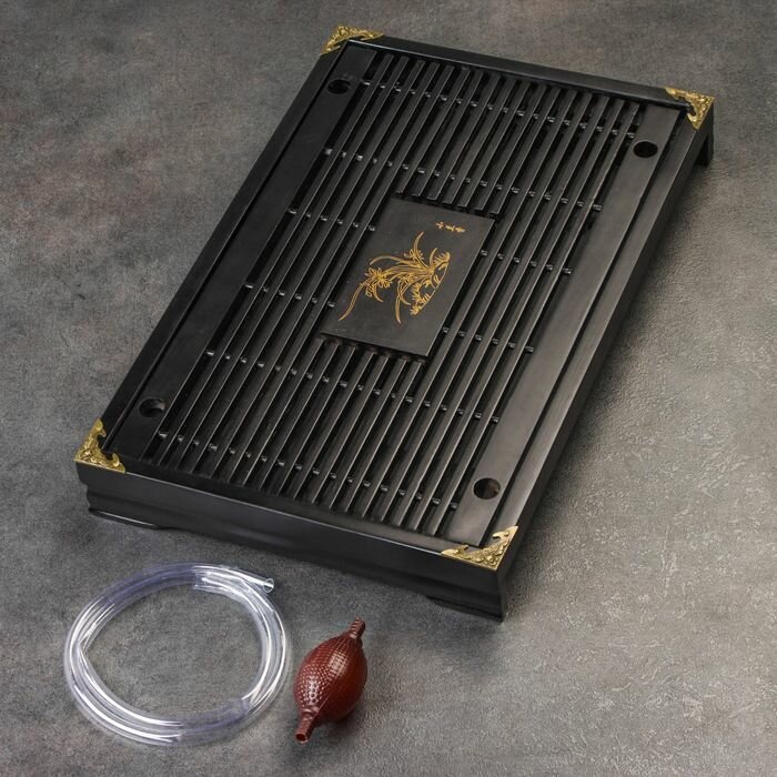 Поднос для чайной церемонии, чабань, 43х28х5 см, японский дуб