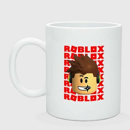 ROBLOX RED LOGO LEGO FACE Керамическая кружка