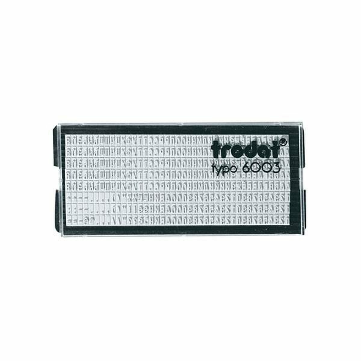 Касса букв Trodat (3мм, русские буквы, цифры и символы, 328 символов) (6003), 10шт.