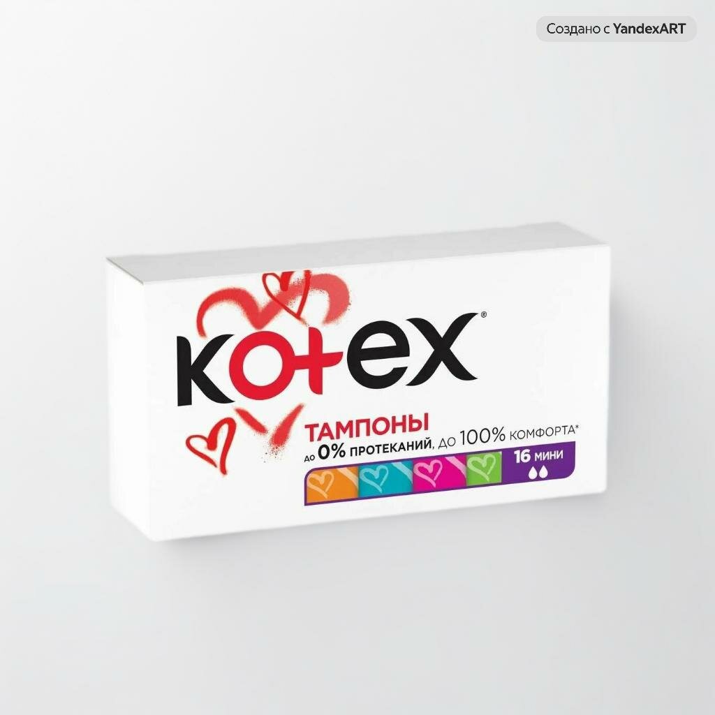 Тампоны Kotex гигиенические мини, 16 шт в упаковке - 1 упаковка