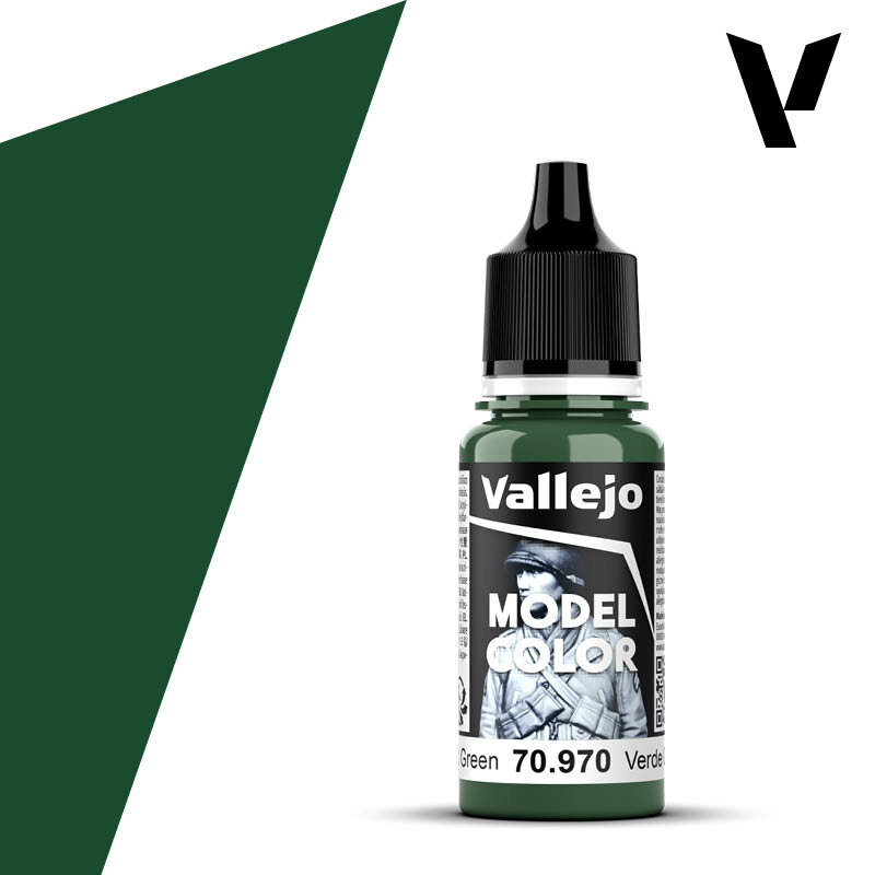 Краска 70970 Vallejo Серии Model Color Deep Green (Темно - Зеленый) 18ml