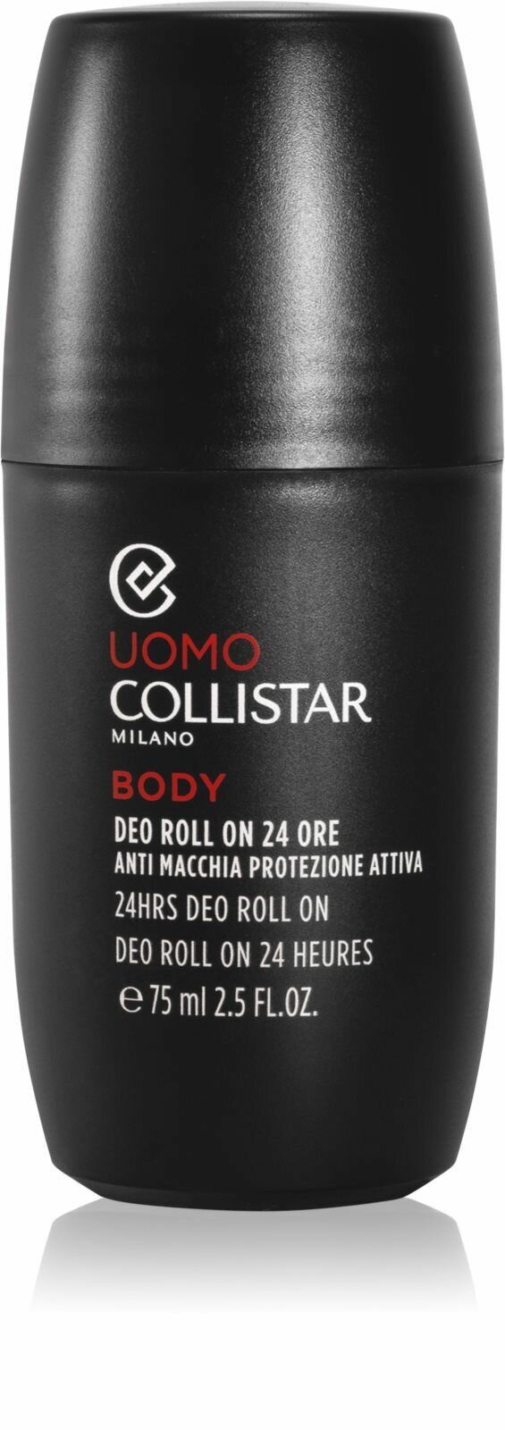 Collistar Uomo 24hrs Deo Roll On роликовый дезодорант 75 ml