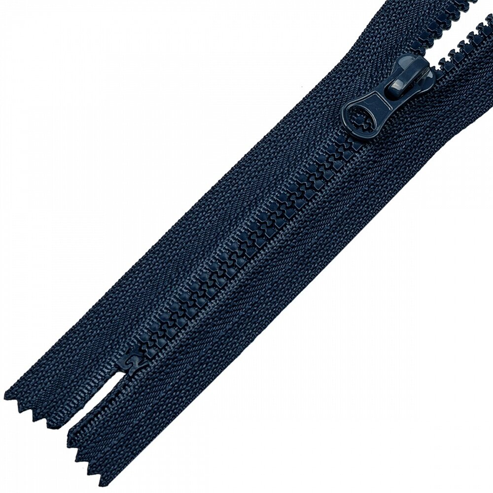 Молния MaxZipper трактор №5 1 замок с усиленными звеньями, 18 см неразъемная, цвет F226 темно-синий, 50 шт