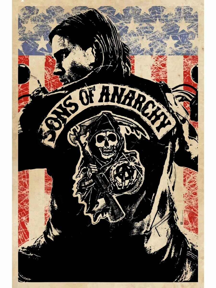 Постер "Sons of anarchy. Флаг"