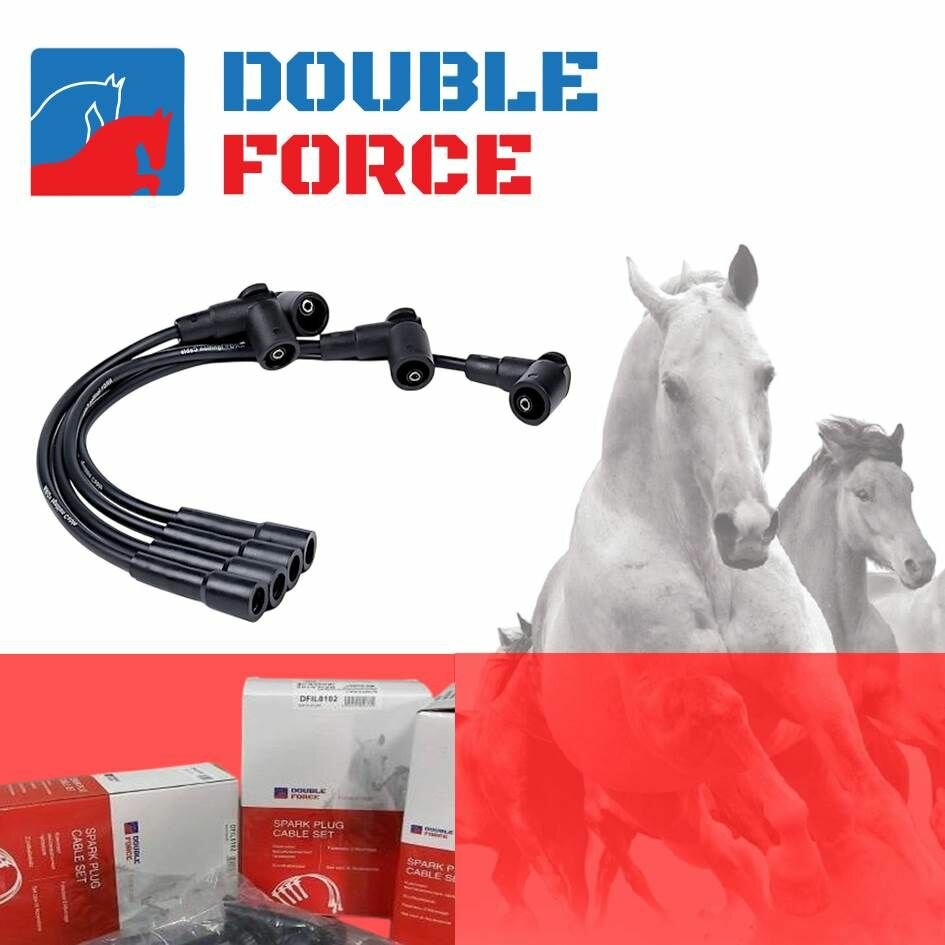 Комплект высоковольтных проводов DFIL0122 Double Force; OEM 90919-21561; Toyota Mark 2 JZX91; 1JZ-GE