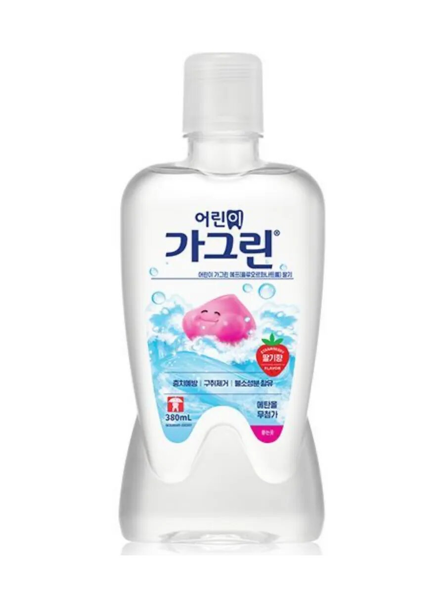 Ополаскиватель Garglin Kids Strawberry, детский, для полости рта, 380 мл