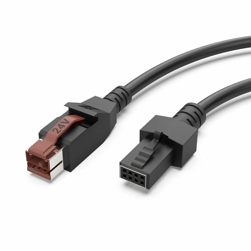 Кабель для передачи данных,24V питание для сканера штрих-кодов,