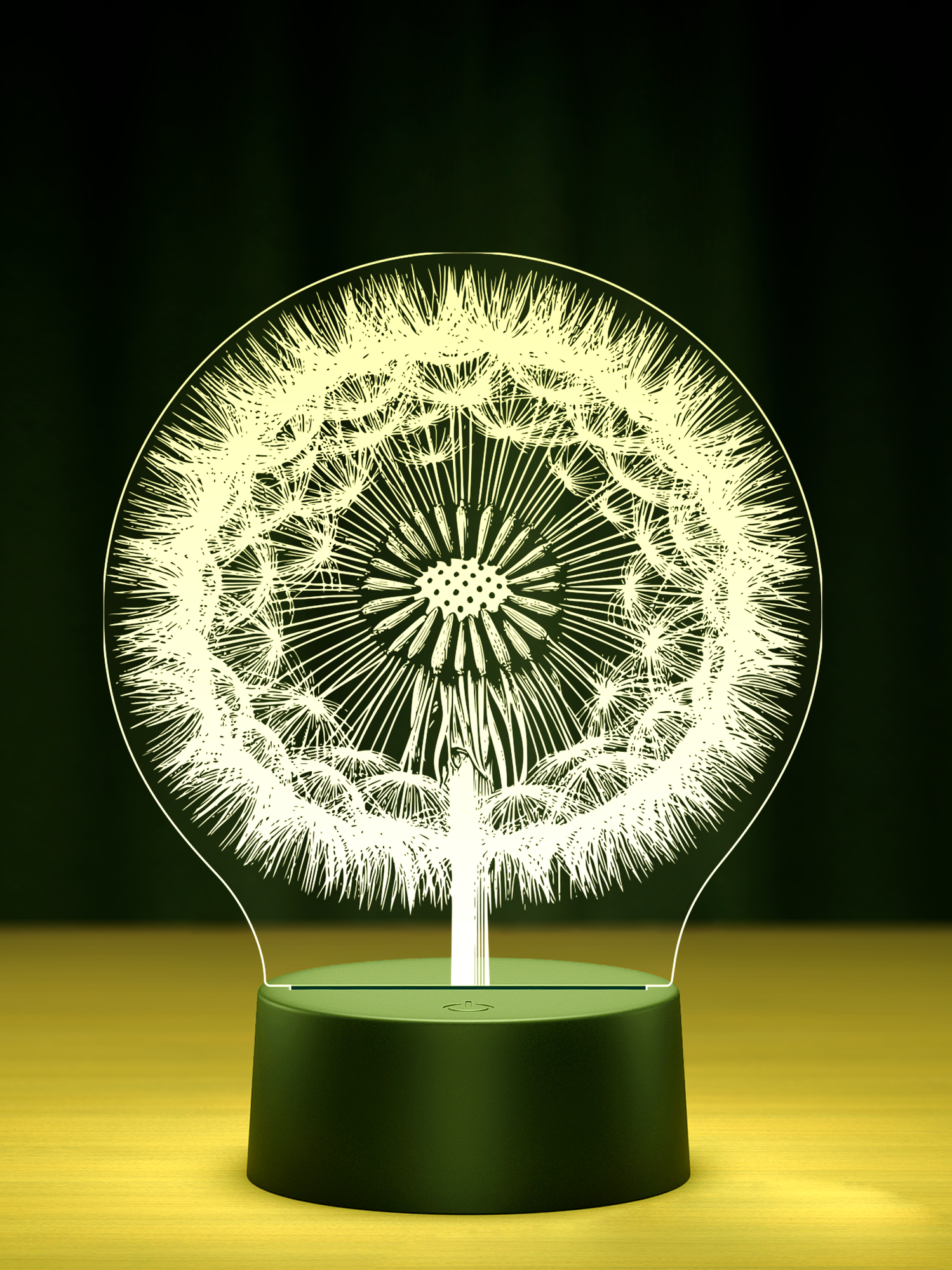 Ночник - Одуванчик. Яркий акцент в интерьер — стильный декор для комнаты, который сразу цепляет взгляд.