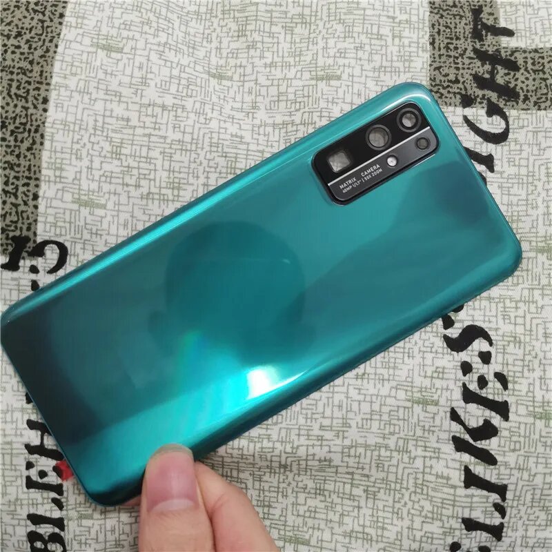 Задняя крышка аккумулятора Honor30 для Honor 30, задний корпус, стеклянный чехол, Зеленый, зеленый