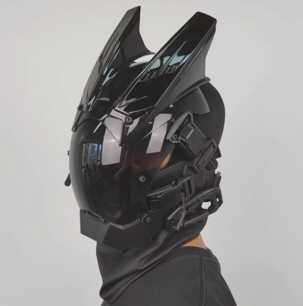Киберпанк маска-шлем с ушами