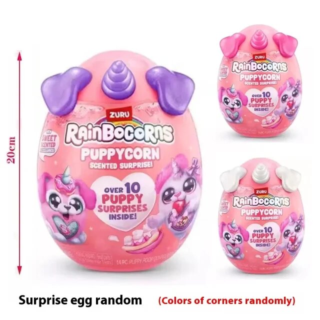 Игрушка-сюрприз Zuru Rainbocorns Surprise Puppy Unicorn с ароматом единорога от Zuru Toys Mini — подарок на день рождения для детей.