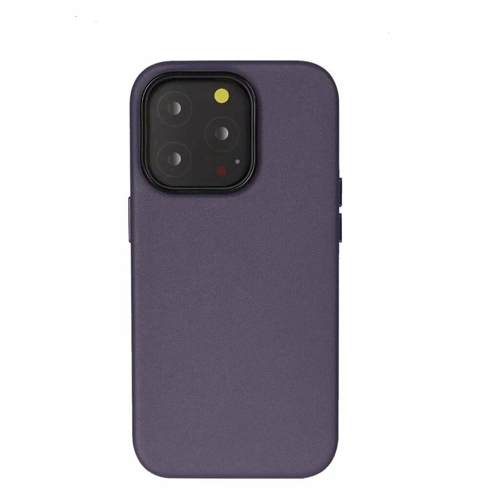 Чехол противоударный KZDOO Mag Noble Collection для iphone 14 Pro под кожу премиум-качества фиолетовый