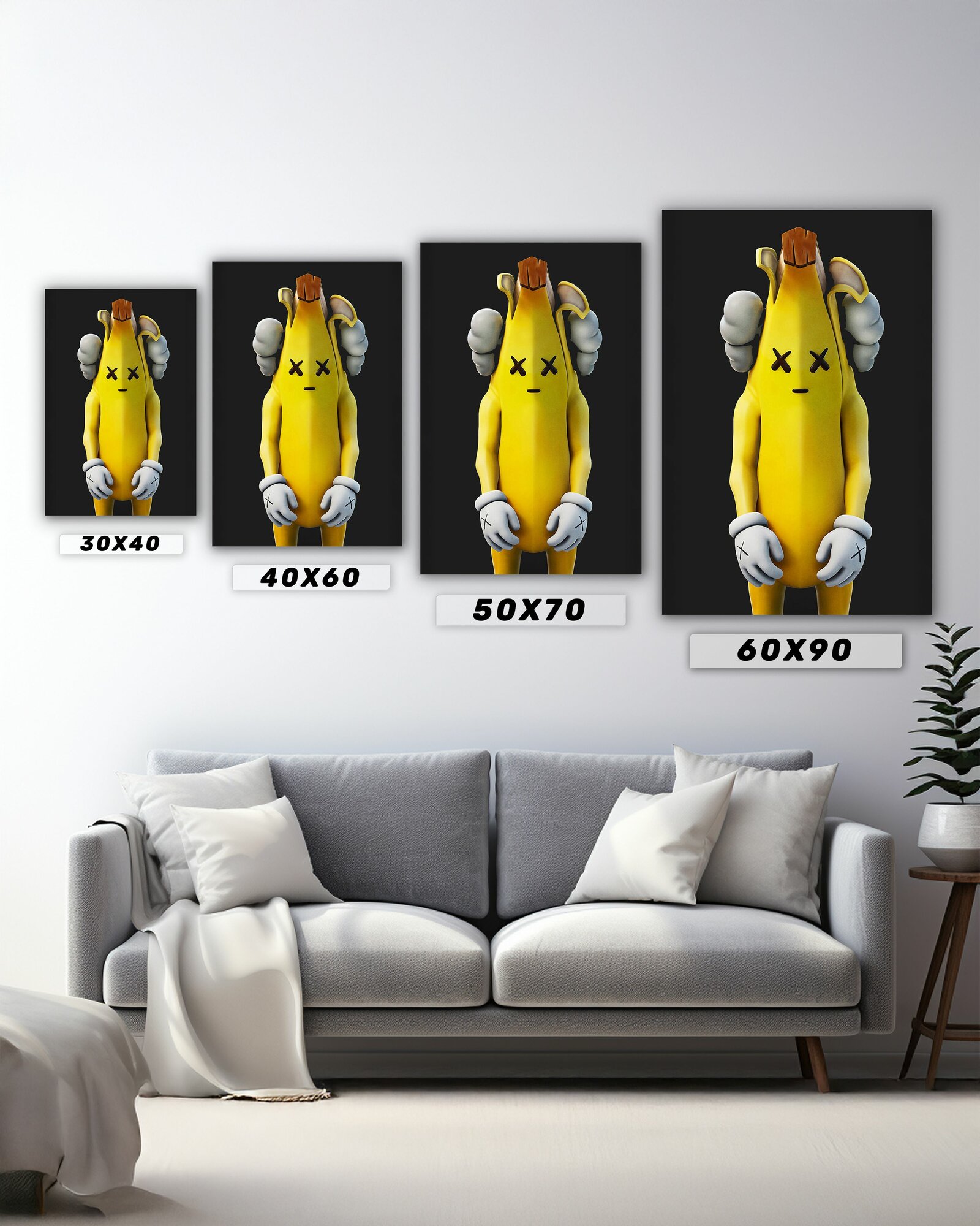 Картина Bearbrick 60*40 — фото 1