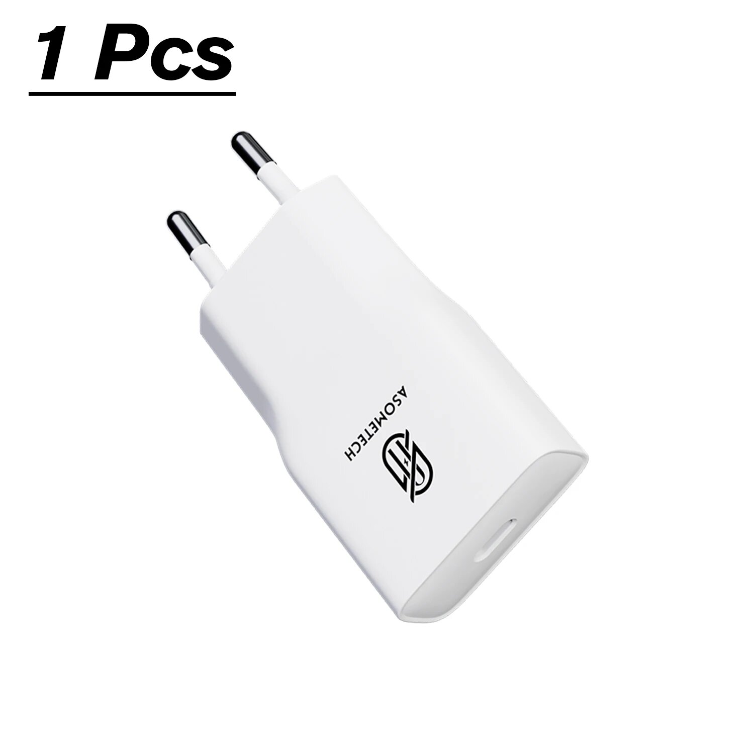 1/2/3/5/8 шт. универсальное быстрое зарядное устройство для настенного телефона с вилкой европейского стандарта USB Type C, 20 Вт, домашнее дорожное зарядное устройство USB C для IPhone 16 15 Samsung Xiaomi 1PCS