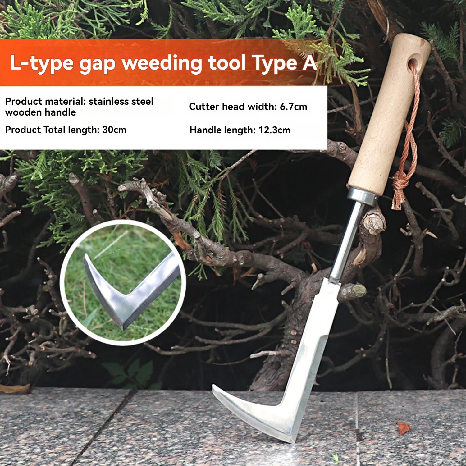 Ручной инструмент для прополки сорняков из нержавеющей стали