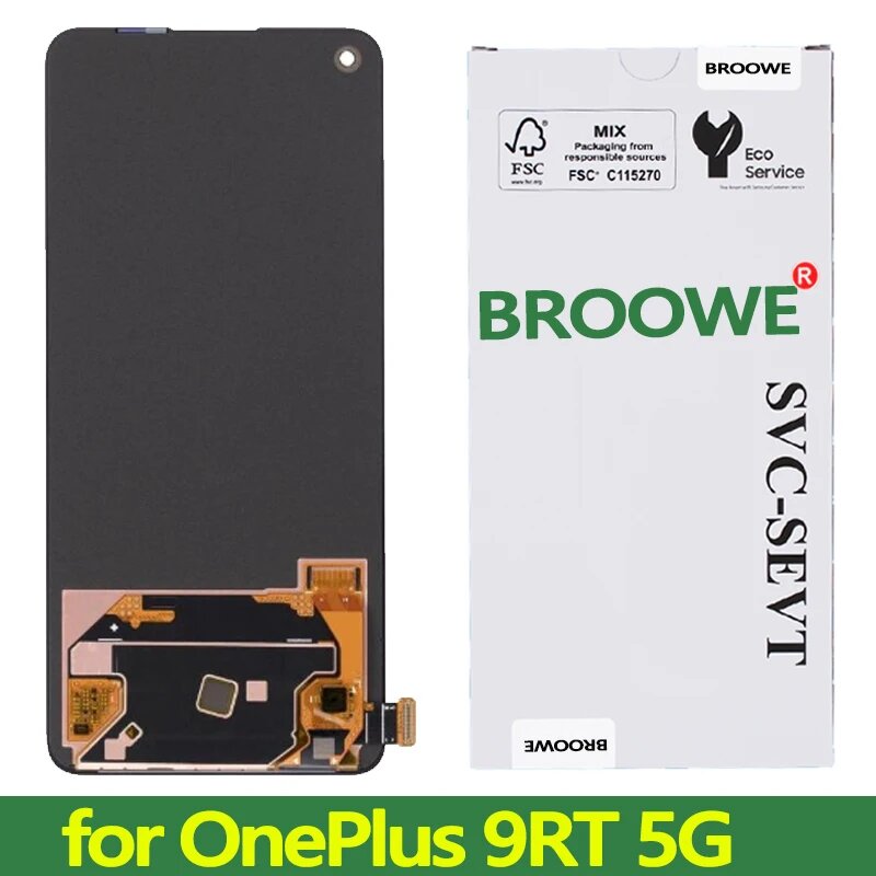 AMOLED-экран 6,62 дюйма для OnePlus 9RT 5G, ЖК-дисплей, сенсорный экран, дигитайзер, панель в сборе, запчасти для ремонта