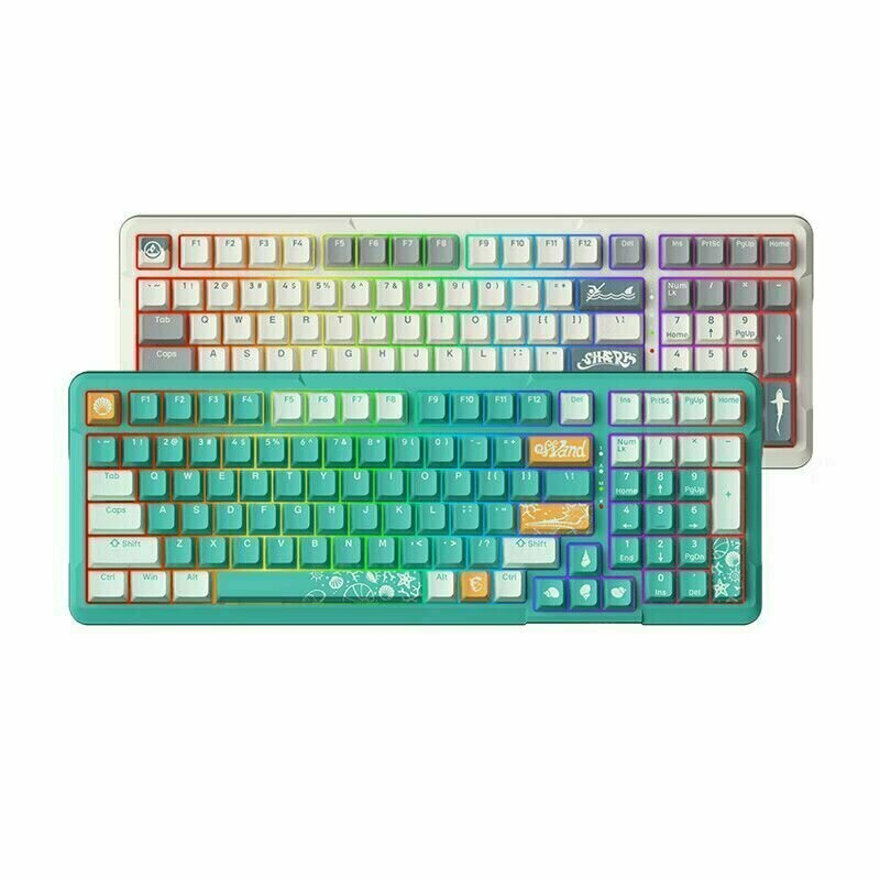 Игровая клавиатура, MSI Forge GK500W, Bluetooth/2.4G/проводная трехрежимная 99-клавишная механическая, белая