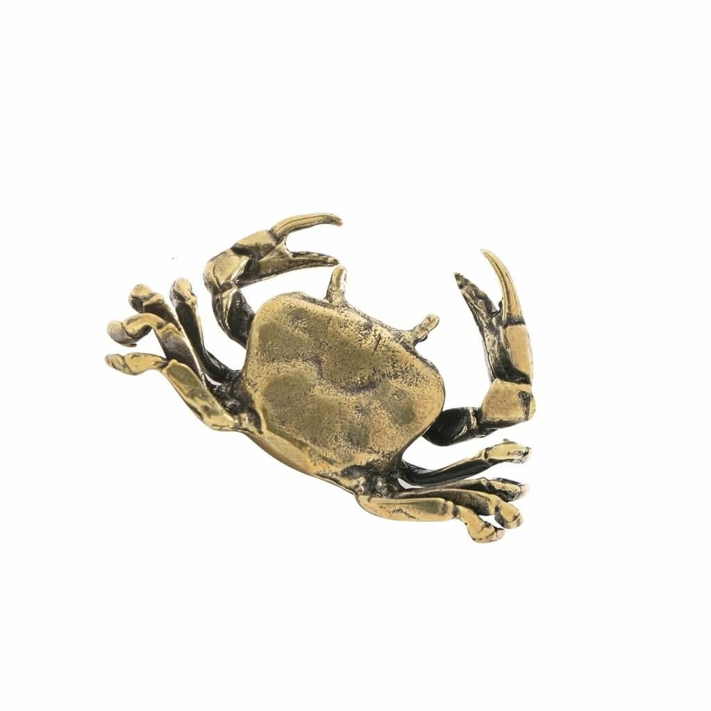 Антикварная металлическая миниатюра краба