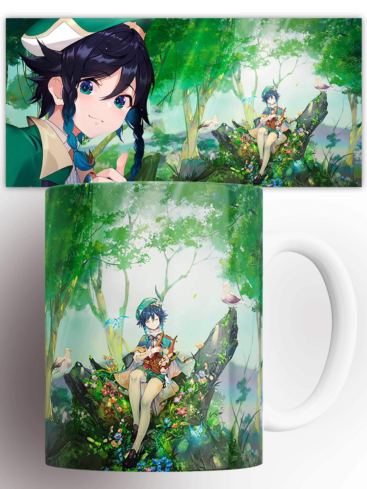 Кружка Геншин Импакт Genshin Impact Венти 330мл