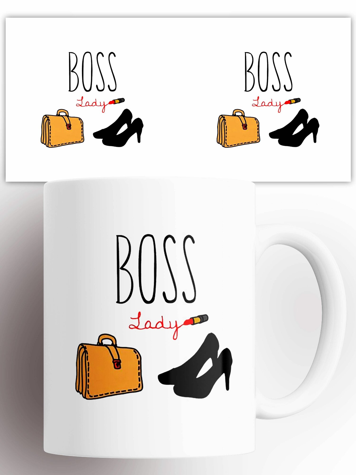 Кружка с принтом Босс леди Boss Lady 330 мл