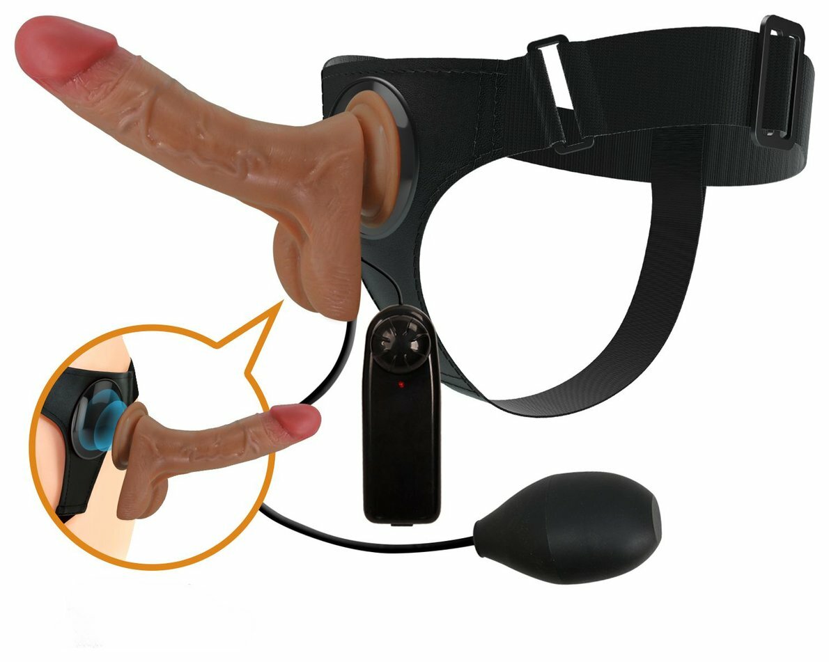 Женский страпон с вибрацией и эффектом эякуляции Oher Baile