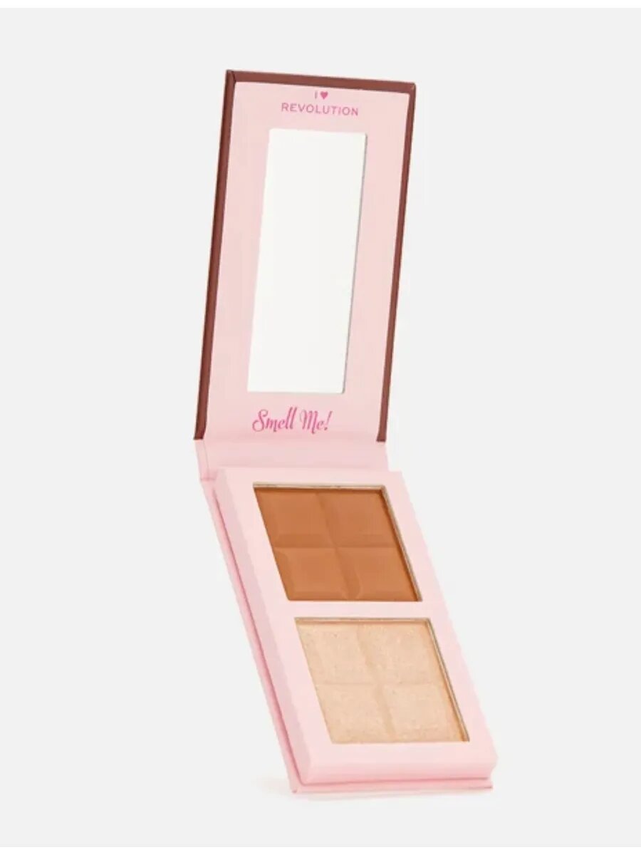 Палетка для контурирования: бронзер и хайлайтер I HEART REVOLUTION chocolate contour bar Light