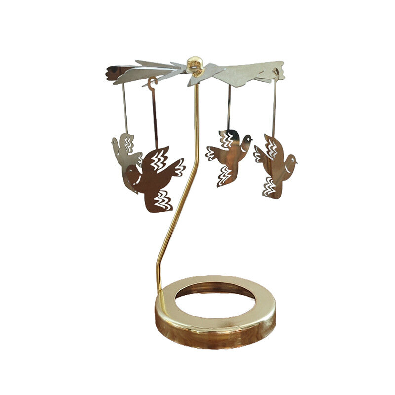 Романтическая ароматическая стеклянная чашка-карусель с оригинальной крышкой, вращающийся подсвечник в виде фонаря.